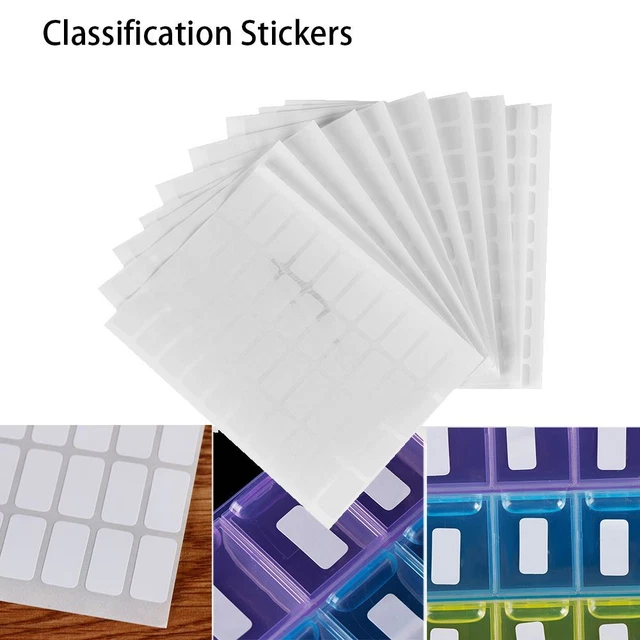 ADHESIVE CLASSIFICATION STICKY Package Label Blank Tags Distinguish ...