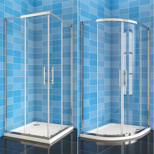 QUADRANT/CORNER ENTRY SHOWER Enclosures Shower Door Glass Cubicle Tray ...