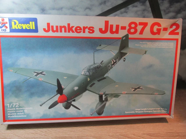 1/72 REVELL JUNKERS Ju-87G-2 STUKA Luftwaffe Dive Bomber Kit #4153 All ...