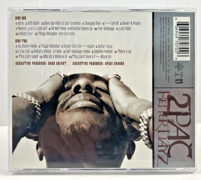 2PAC TUPAC SHAKUR - Better Dayz - old school hip hop cd (2002) - double ...