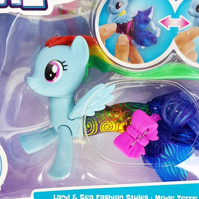 FIGURINE MY LITTLE Pony The Movie RAINBOW DASH Land & Sea Fashion ...