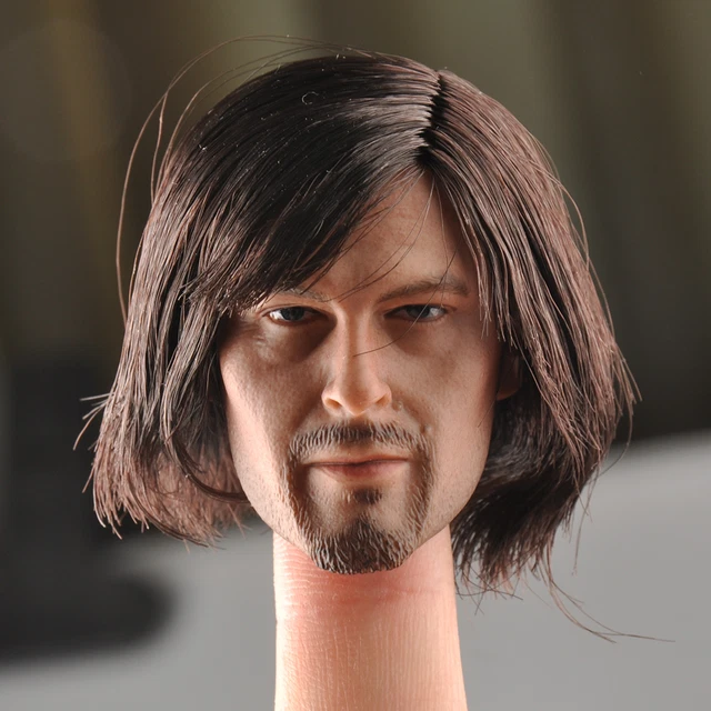 FIGURE CLUB 1/6 Scale Daryl Dixon Head Sculpt Carving The Walking Dead ...