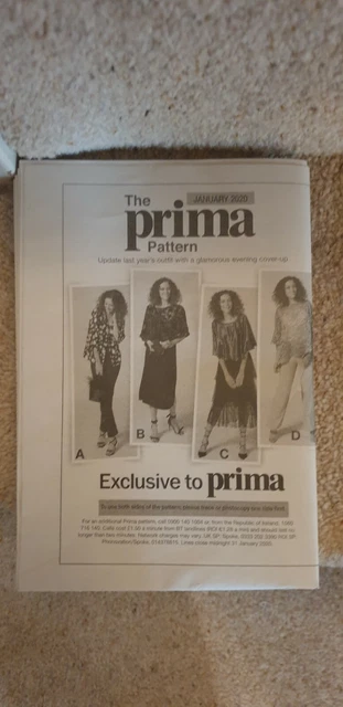 2026 - Prima Pattern January 2026 Glamorous evening cover up £2.23 ...