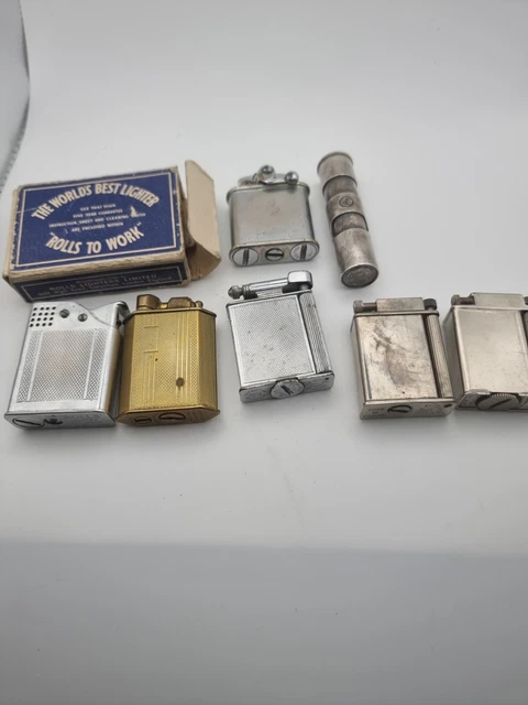 VINTAGE LIGHTERS JOBLOT Colibri Kickstart Mcmurdo Estralite Roller ...