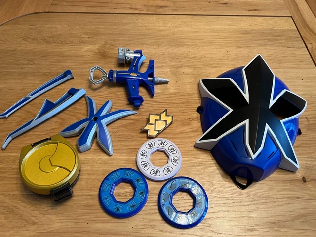 POWER RANGERS SUPER Samurai Blue Ranger Gear , Mask , Water gun box ...