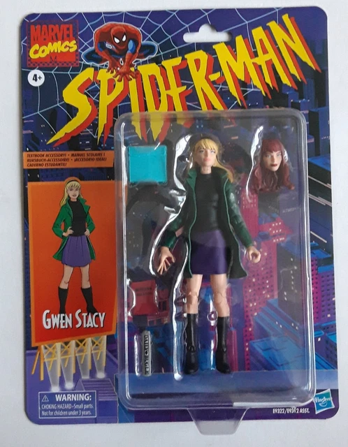 MARVEL LEGENDS SPIDER-MAN Gwen Stacy Action Figure Hasbro 2020 £16.00 ...