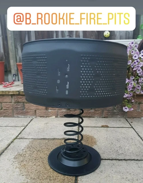 B-ROOKIE BZ ZEBEDEE fire pit upcycled washing machine drum ( Disc base ...