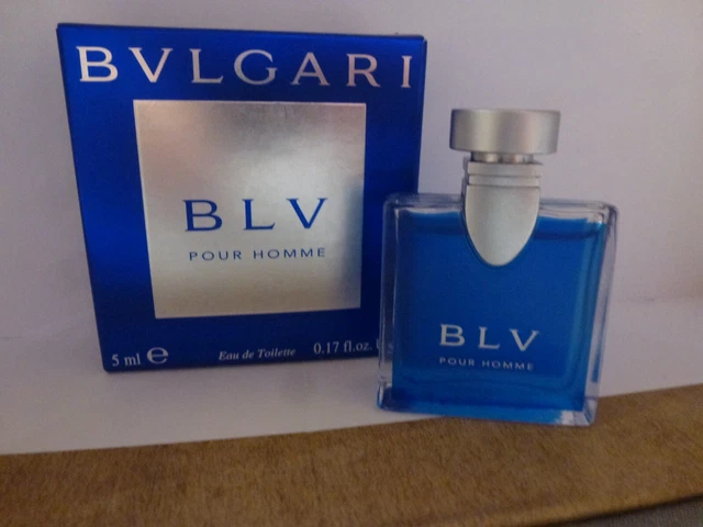 BVLGARI BLV BLU pour Homme EDT 5 ml miniature Bulgari EUR 22,00 ...