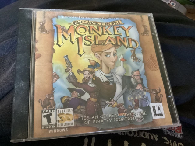 ESCAPE FROM MONKEY Island (Windows PC Cd-rom, 2-disc, 2000 ) Computer ...
