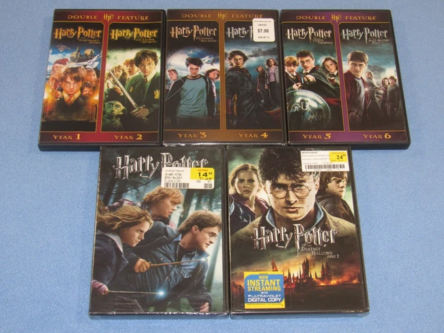 8-FILM DVD LOT: HARRY POTTER Complete COLLECTION (1,2,3,4,5,6,7,8) 4 NEW, 4 used £14.97 ...