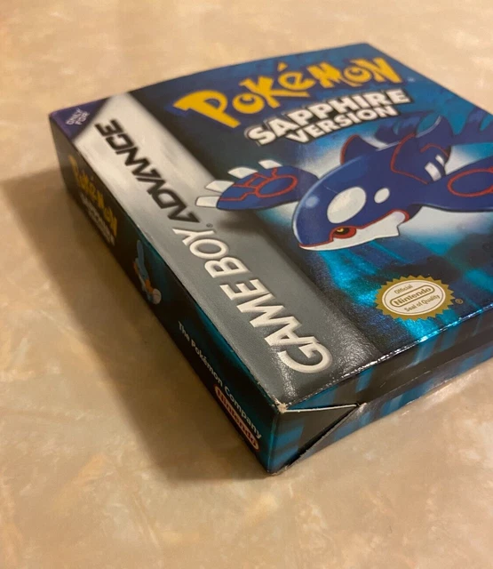 COMPLETE POKEMON SAPPHIRE Version Nintendo Game Boy Advance GBA Box ...