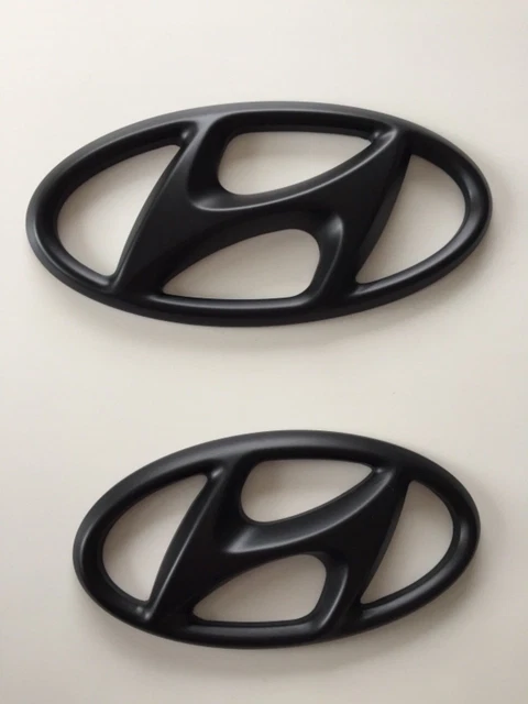 HYUNDAI TUCSON TLE Cover Emblem MATT schwarz blacked out Badge matt ...