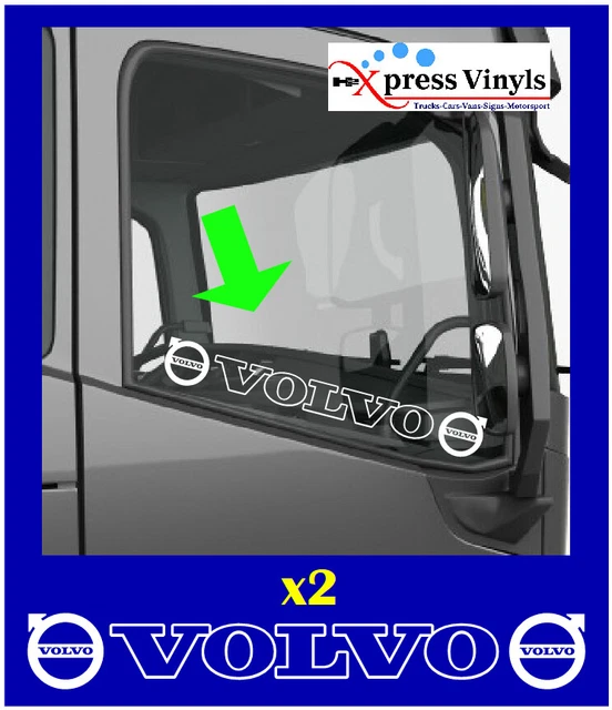 VOLVO TRUCK WINDOW decals x 2. cab window graphics volvo truck stickers ...