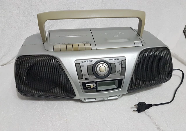 SHARP CD STEREOANLAGE Portable Stereo System QT-CD141H(SL) EUR 15,00 ...