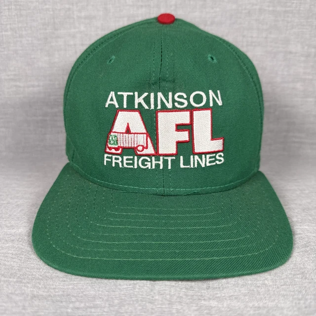 VINTAGE AFL ATKINSON Freight Lines New Era Pro Model Dupont Snapback ...