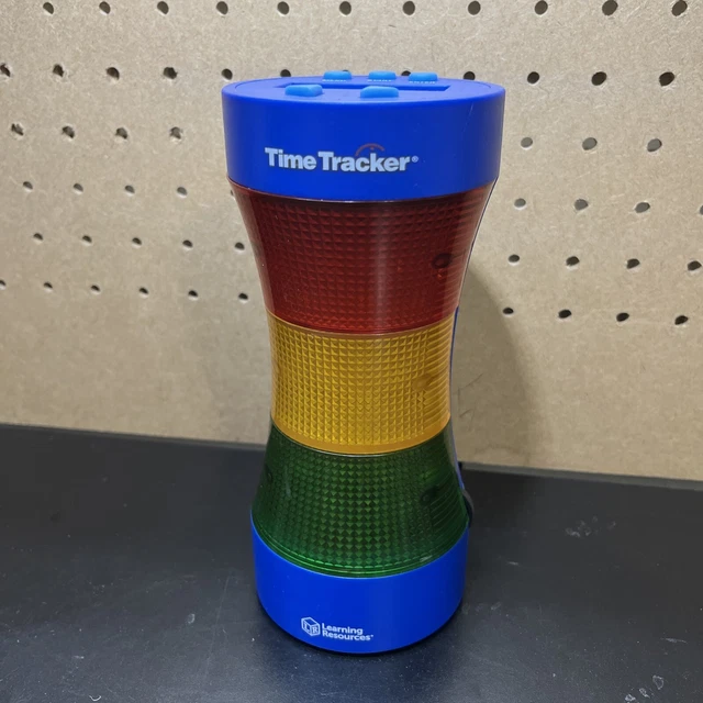 LEARNING RESOURCES TIME Tracker Visual Timer & Clock School Home TESTED ...