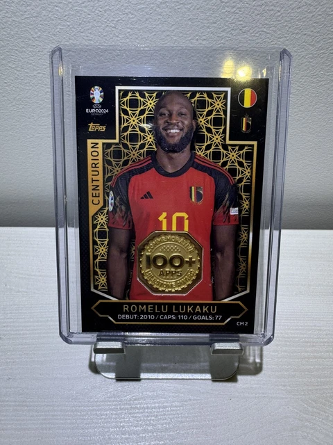 TOPPS UEFA EURO 2024 Match Attax Trading Cards Romelu Lukaku Centurion ...
