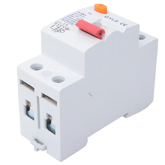 2P RESIDUAL CURRENT Circuit Breaker Leakage Protection Electrical ...