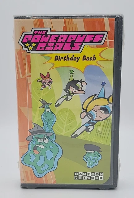 THE POWERPUFF GIRLS Birthday Bash (VHS, 2000) Cartoon Network - NEW ...