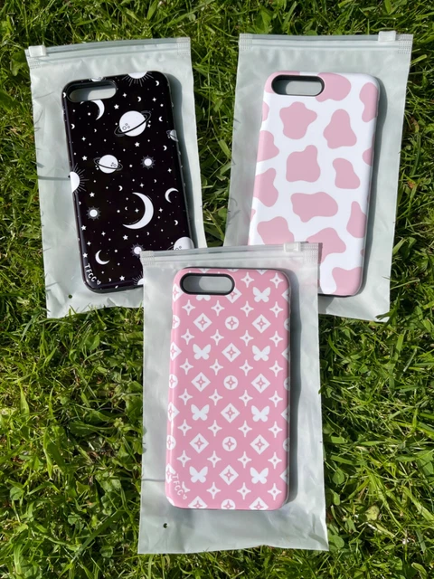 BRAND NEW IPHONE 7 Plus Phone Cover The Fone Case Company Pink Cow Print Moon 4.99 PicClick UK