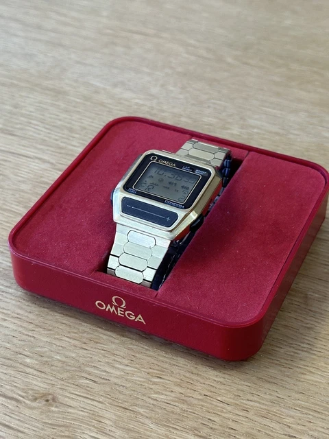 OMEGA SEAMASTER SENSOR Quartz Digital Gold-plated Cal.1640 Quartz Mens ...