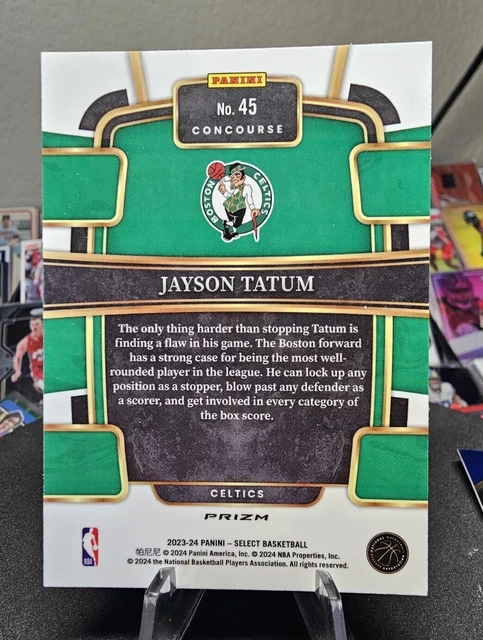 JAYSON TATUM 2023-24 Panini Select Concourse Prizm argento #45 Boston Celtics EUR 0,92 - PicClick IT