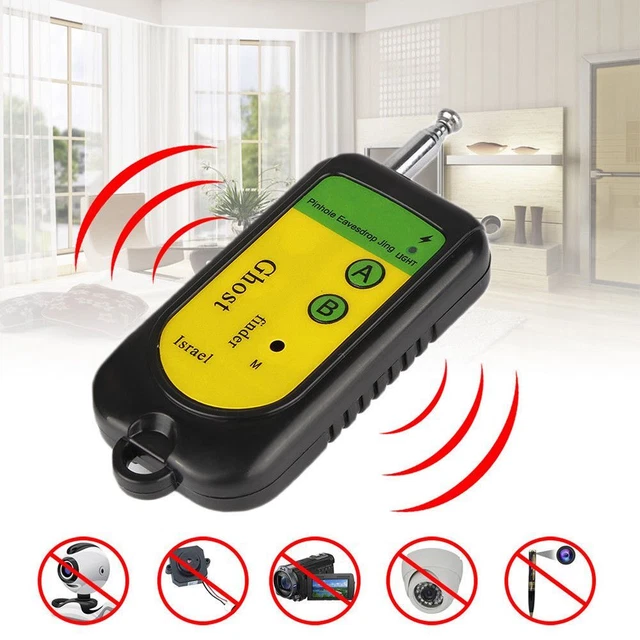 WIRELESS PRIVACY PROTECT RF Bug Spy Camera Detector Anti-Spy Signal RF ...