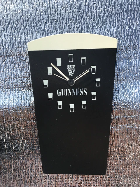 GUINNESS COLLECTABLES MANTEL clock with stand £9.99 - PicClick UK
