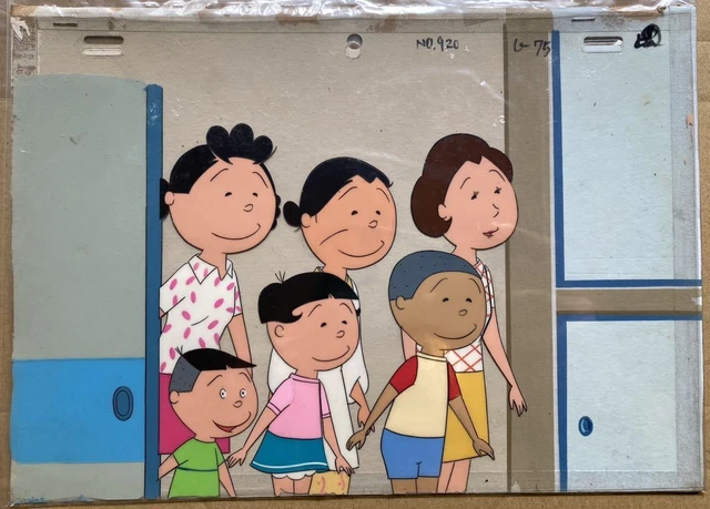 ANIME SAZAE-SAN SAZAE.TARA.FUNE.WAKAME.KATSUO.TAIKO Cel 1970 First Half ...