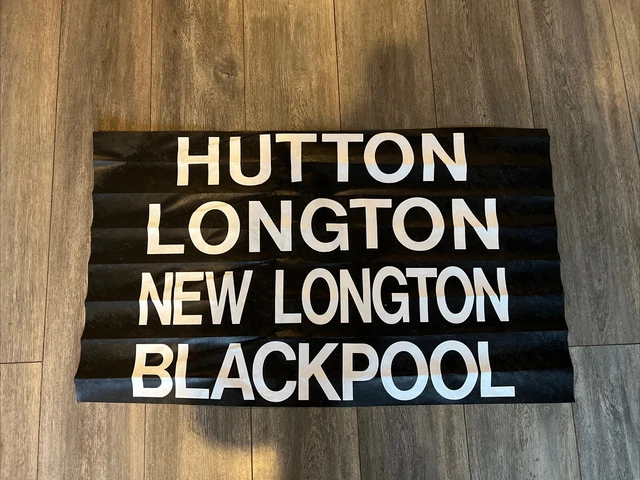 ORIGINAL BUS Train Tram DESTINATION BLIND Blackpool Lytham 90cm x 53cm ...