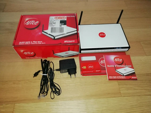 ROUTER MODEM ADSL ALICE Gate VoIP 2 Plus Wi-fi - Giacenza completa in ...