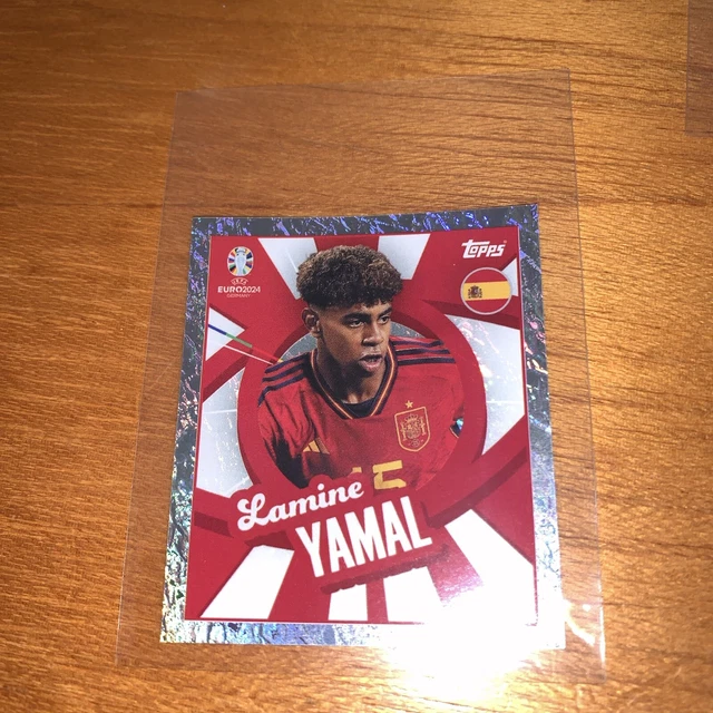 TOPPS EURO 2024 Lamine Yamal PTW sticker(base) £4.00 - PicClick UK
