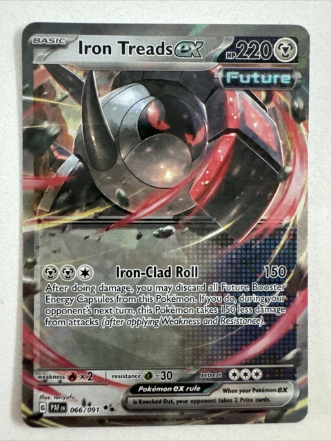POKÉMON TCG IRON Treads ex Scarlet & Violet: Paldean Fates 066/091 Holo ...