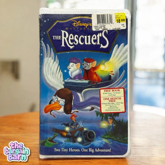 WALT DISNEY THE Rescuers Masterpiece Collection Clamshell VHS (Factory ...