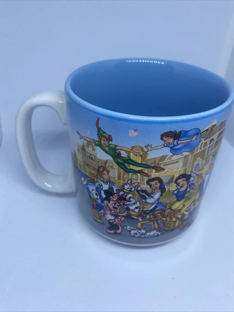 DISNEY WORLD MUG 25 Year Anniversary All Characters Remember The Magic ...
