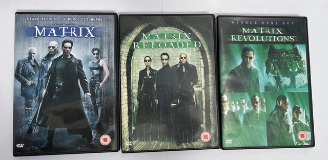 MATRIX TRILOGY 3 X DVD’s. Revolution And Reloaded Double Disc Sets. EUR ...