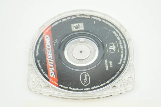 SONY PLAYSTATION PSP Disney Split Second Racing Game 2010 testé disque ...
