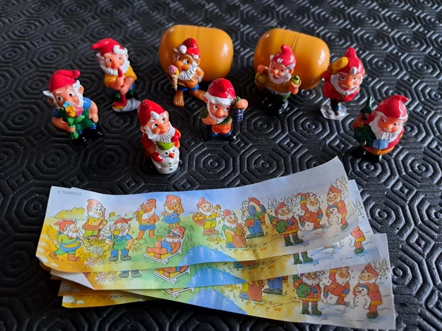 SET KINDER SURPRISE 8 figurines Collection Vintage 1990s Eggs Seasonal ...