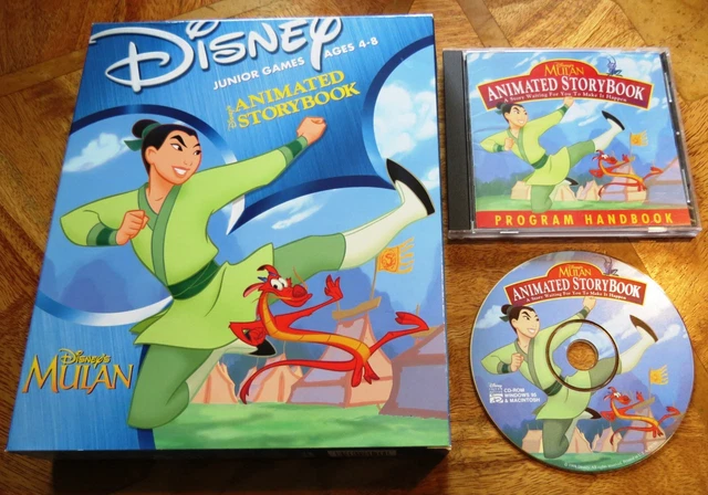 DISNEY'S MULAN ANIMATED Storybook (PC CD-ROM, 1998) - Very Good ...