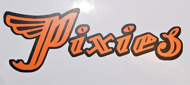 PIXIES INDIE ROCK band logo 2 colour premium vinyl sticker wall art car ...