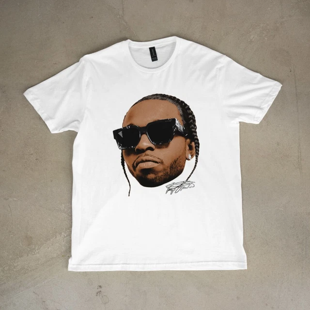 POP SMOKE RAPPER Big Face Music Hip hop White Short Sleeve T-Shirt Size ...