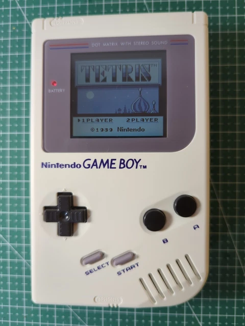 NINTENDO GAME BOY Console - Blanche - écran IPS - gameboy FAT DMG01 GB ...