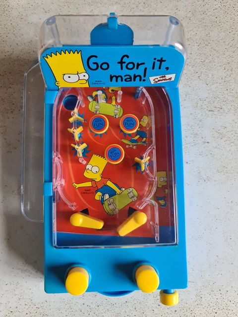 VERY RARE THE Simpsons Bart Toy Pinball Mini Flipper Game 2001 Sweet ...