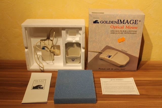 GOLDEN IMAGE OPTICAL Mouse / Maus GI-6000 für Commodore Amiga und Atari ...