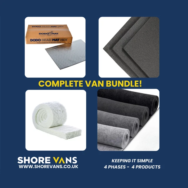 VW CRAFTER LWB X-Large Van Insulation Bundle SOUND DEADENING INSULATION ...