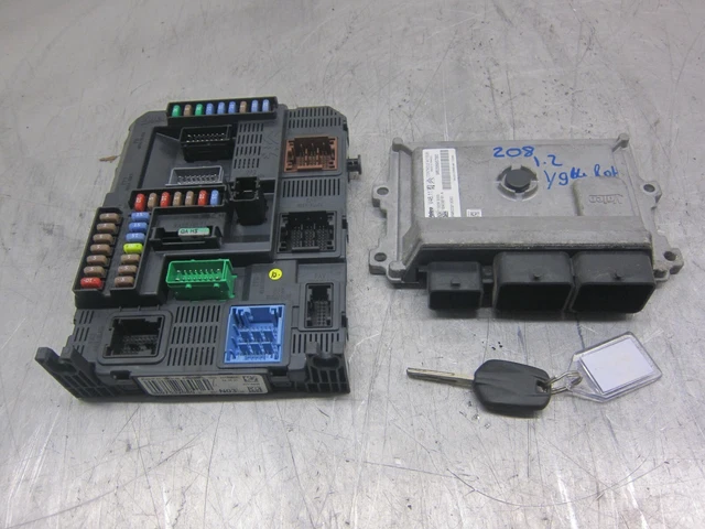 PEUGEOT 208 1.2 Petrol Ecu Bsi Kit Hw 9800913080 9805895780 £149.99 ...