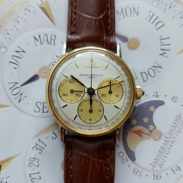 OROLOGIO CRONOGRAFO BAUME & Mercier Chronograph Watch 6101.099 Lemania ...