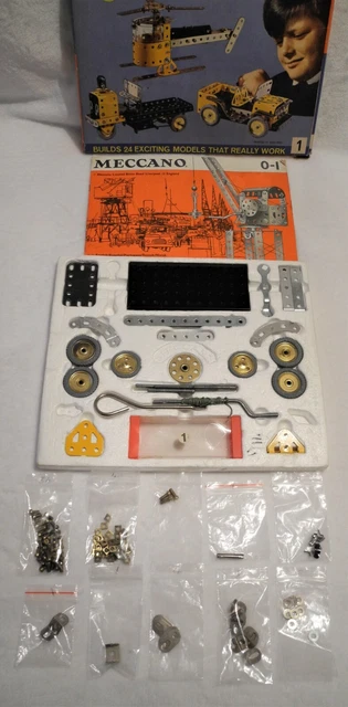 VINTAGE EARLY 1960S MECCANO JUNIOR SET 1 : VERY HARD TO FIND £42.28 ...