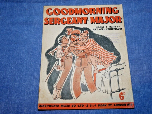 SHEET MUSIC - Good Morning Sergeant Major - Art Noel & Don Pelosi £5.91 ...