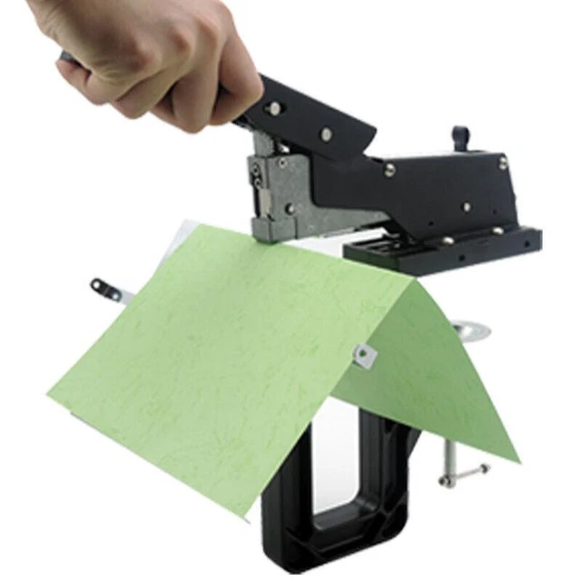 PROFESSIONAL MANUAL DUAL Flat Riding Nail Saddle Stitch Stapler Binding ...